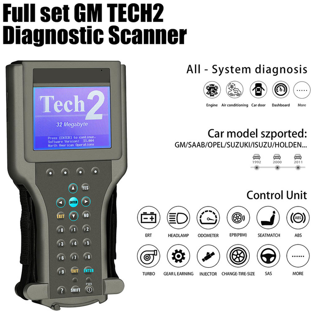 Tech2 Diagnostic Scanner For GM/Saab/Opel/Isuzu/Suzuki/Holden with ...