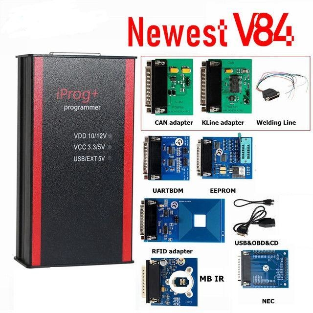(PL/ES/RU Ship)IPROG Pro 2019 V84 Full ECU Key Programmer Iprog+ IMMO Correction Airbag Reset ...